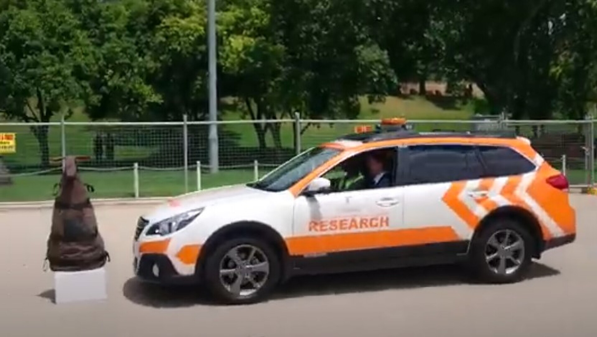 Autofile News Driverless Car Crashes Into Fake Kangaroo